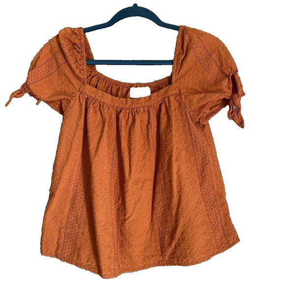 Universal Thread | Tops | Universal Thread Blouse Womens S Burnt Orange ...